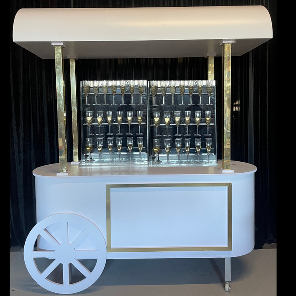 Dessert Cart - White & Gold – M Event Rentals